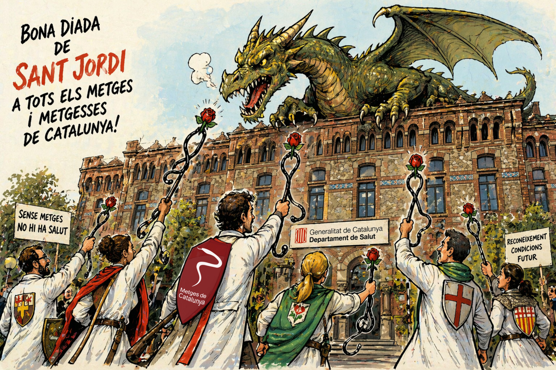 Diada de Sant Jordi 2026 | Metges de Catalunya